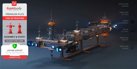 Uss Cygnus 3d Model Stl Format Gambody