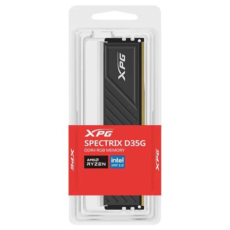 Memória Ddr4 Xpg Spectrix D35g Rgb 8gb 3200mhz Black Ax4u32008g16a Sbkd35g