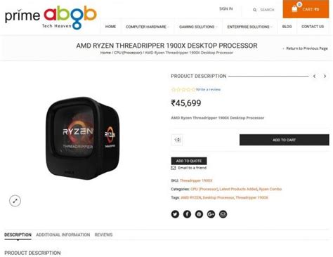 AMD Ryzen Threadripper 1900x already on sale?