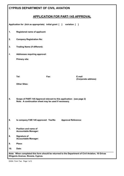 Easa Compliance Manuals Template Sharawoo