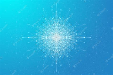 Premium Vector Big Data Visualization Graphic Abstract Background Communication Perspective