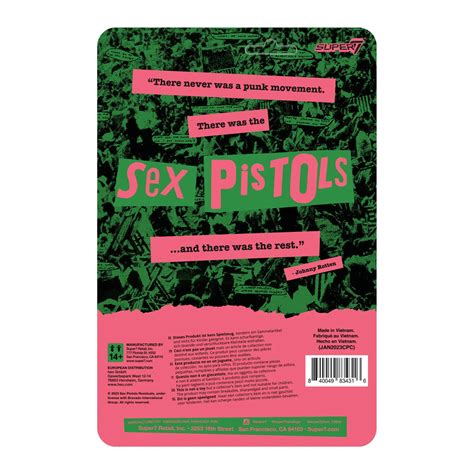 Super7 Sex Pistols Reaction Figure Johnny Rotten Never Mind The B