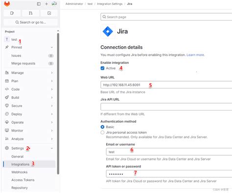 实现jira与gitlab的关联jira Gitlab Csdn博客