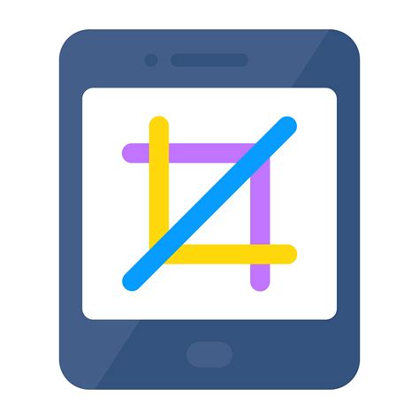 Modern Style Icon Of Mobile Crop Tool Vector Art At Vecteezy
