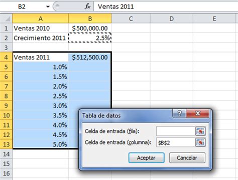 Tabla De Datos Excel Total