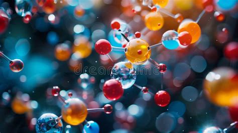 Background With Chemical Compounds Biotechnology Stock Illustration