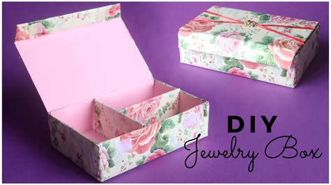 Diy Jewelry Box How To Make Jewellery Box From Waste Cardboard Diy