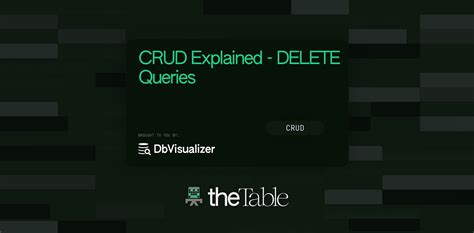 Delete Queries Advanced Crud Explanation Part 4 The Table Sql