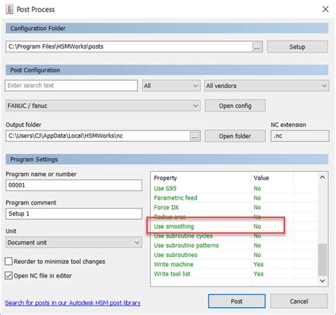 Solved Post For Fanuc 5 Axis With G051 Q1g05 Q0 Autodesk Community