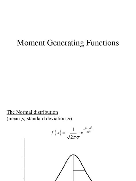 Moment Generating Functions Eddited Pdf Variance Probability