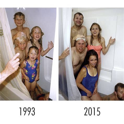 Photo Recreation Showering Siblings Imgur