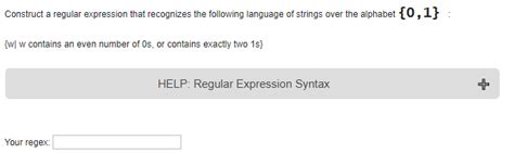 Solved Construct A Regular Expression That Recognizes The