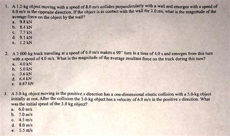 Solved A Kg Object Moving With A Speed Of M S Chegg