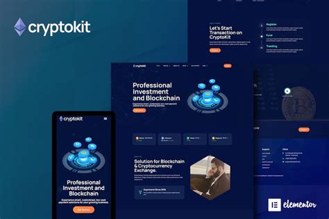 Cryptokit Blockchain Cryptocurrency Elementor Template Kit Prime Access