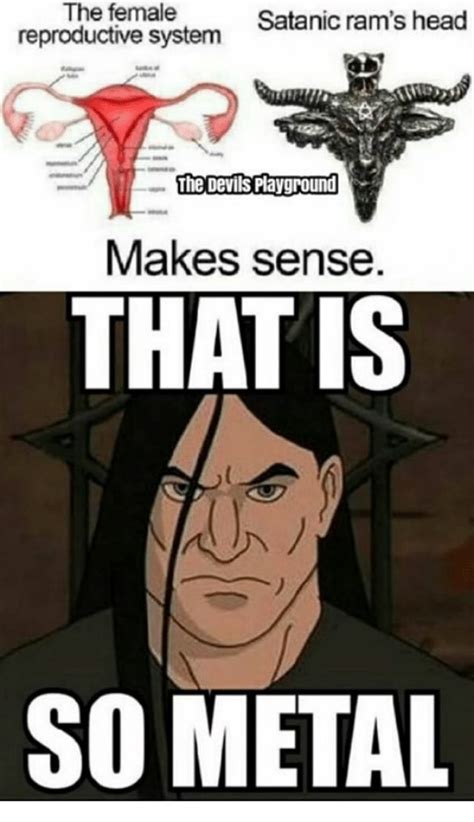 The Female A Reproductive System Satanic Rams Head Ifunny