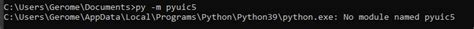 Pyqt5 Python Exe No Module Named Pyuic5 Stack Overflow
