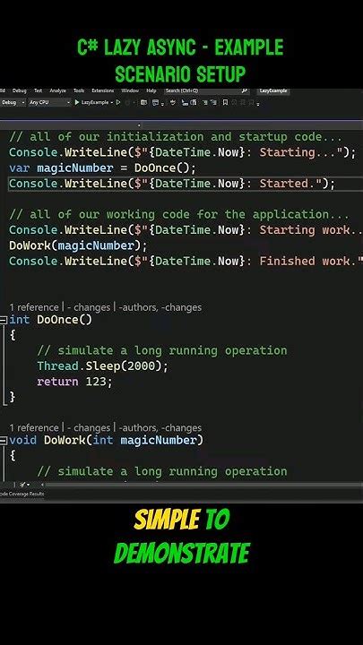Mixing Async And Lazy In Csharp Dotnet The Example Setup Youtube