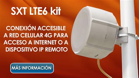 Mikrotik Sxt Lte6 Kit Antena 4g Lte Acceso A Red Celular Banda 28