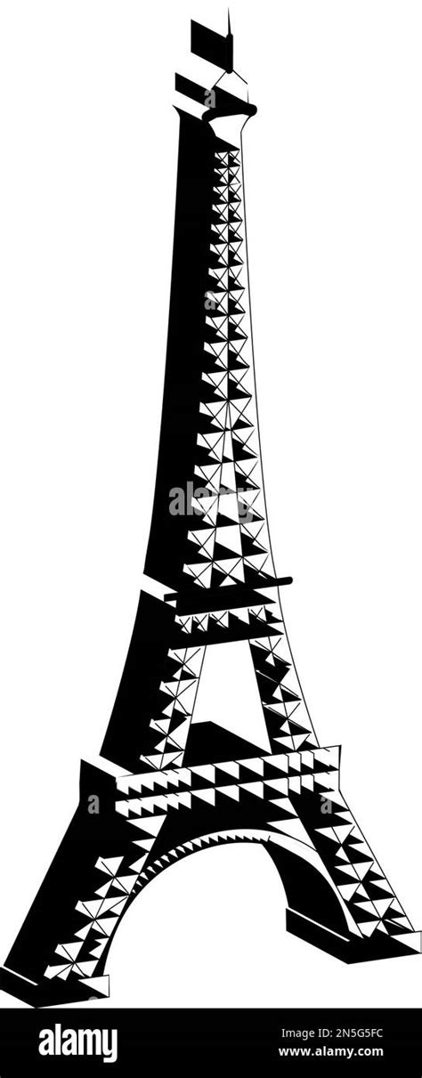 Isolated 3d Eiffel Tower Landmark Vector Stock Vector Image And Art Alamy