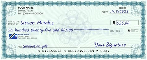 625 Check How To Write A Check For 625 Dollars