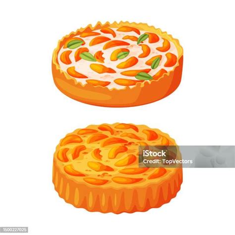 달콤한 과일 필링 벡터 세트로 페이스트리 반죽으로 만든 구운 파이 개체 그룹에 대한 스톡 벡터 아트 및 기타 이미지 개체 그룹 과일 그릇 Istock
