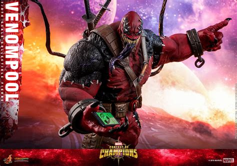Marvel Contest Of Champions Venompool Figure By Hot Toys The Toyark