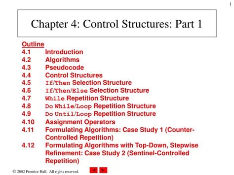 Ppt Chapter 4 Control Structures Part 1 Powerpoint Presentation Free Download Id 1760533