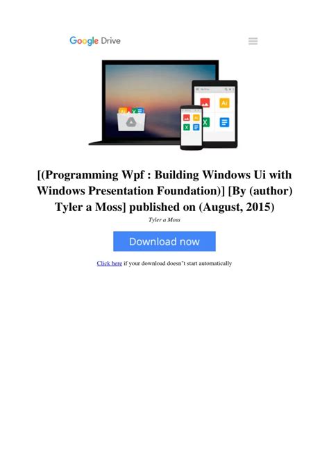 Pdf Programming Wpf Building Windows Ui With Windows Presentation Pdf Document 303295