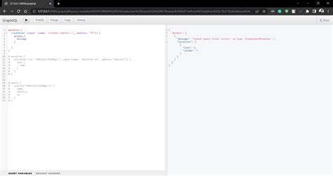 How To Query Errors From The Mutation Result Issue 100 TOgg1