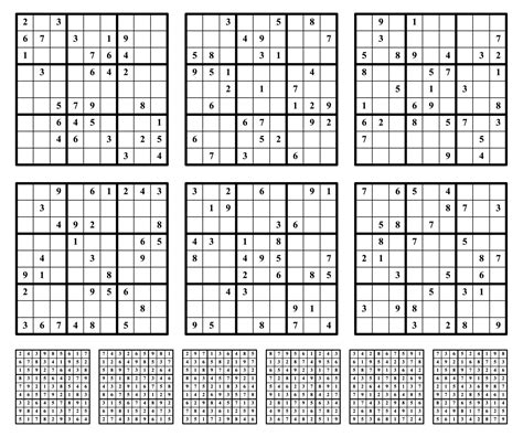 Sudoku Game Set With Answers 33843185 Vector Art At Vecteezy