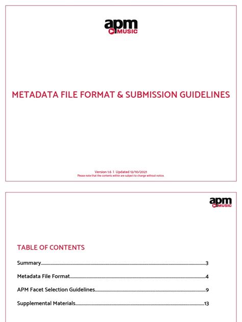 apm metadata guidelines pdf metadata file format