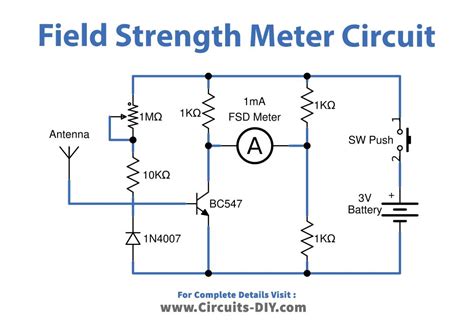 Field Strength Meter Circuit Diagrama Electrónico Electrónica Antenas