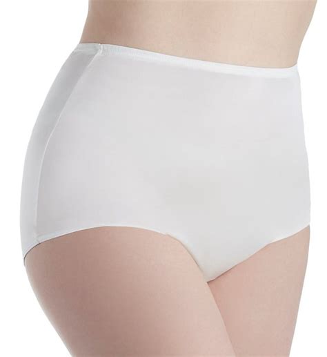 Plus Size Hidden Elastic Nylon Classic Brief Panty Women Panties