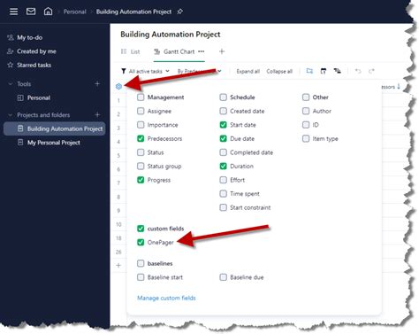 Wrike Gantt Chart OnePager