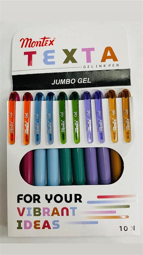 Montex Texta Jumbo Gel Pen Blue Pack Of 20 Buy Online