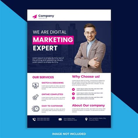 현대 기업 비즈니스 전단지 디자인 서식 파일 프리미엄 벡터