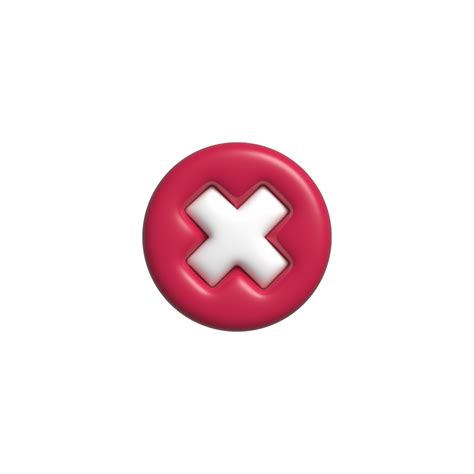 3d Wrong Icon Render 14386146 Png