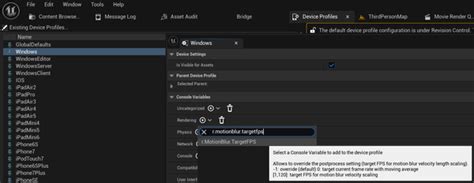Removing Motion Blur On Camera Rotation In Unreal Engine