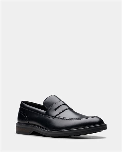 Aldwin Step Black Leather Clarks