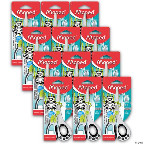 Maped Koopy 5 Scissors With Spring Blunt Tip Pack Of 12 Oriental Trading