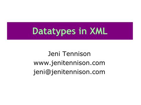 Pdf Datatypes In Xml Jeni · Pdf Filesep 24 2004 Datatypes In Xml 3