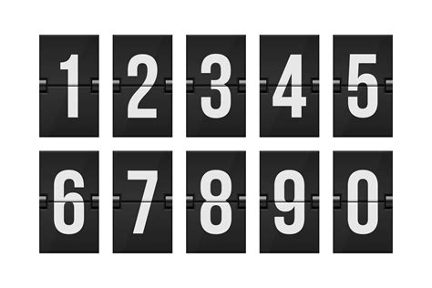 Scoreboard Numbers Font