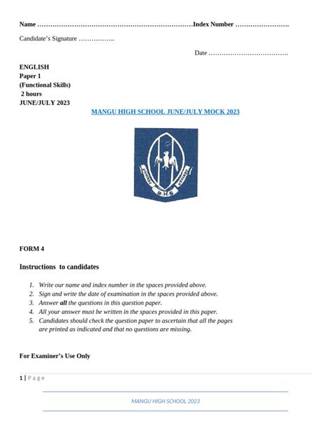 Eng Pp1 Questions 1 Pdf Poaching Crime And Violence