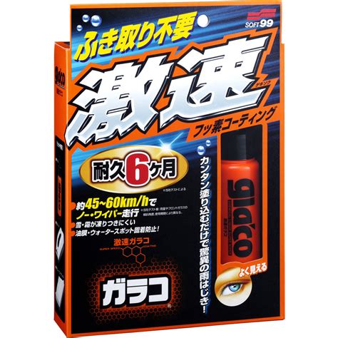 日本soft 99 激速免雨刷不用擦拭 急速配 玻璃清潔撥水劑 Yahoo奇摩購物中心