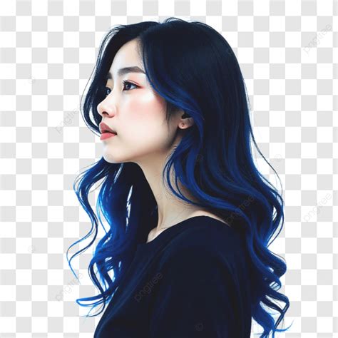 젊은 아시아 여자 옆모습 긴 웨이브 머리 진한 파란색 전기 이미지 클립 아트 클립 아트 젊은 아시아 여자 Png 일러스트 및 이미지 에 대한 무료 다운로드 Pngtree