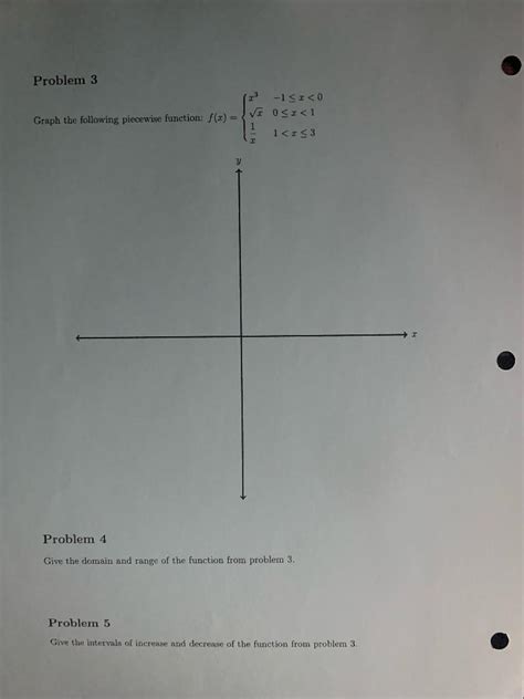 Solved Graph The Following Piecewise Function Chegg Com