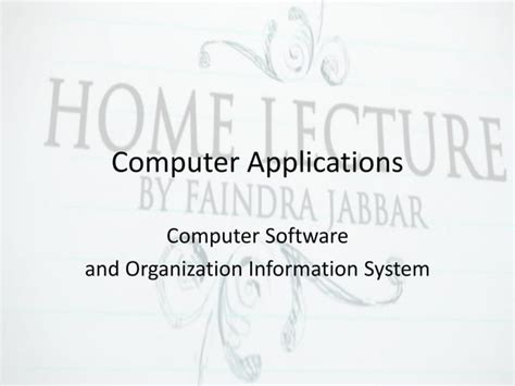 Computer Applications Computer Software Pdf Computing Technology