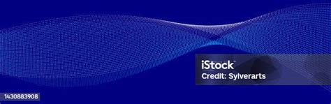 짙은 파란색 공기 입자 흐름 벡터 디자인 흐르는 점 배열의 물결과 추상적 배경 디지털 미래 일러스트 나노 기술 테마 3차원 형태에 대한 스톡 벡터 아트 및 기타 이미지