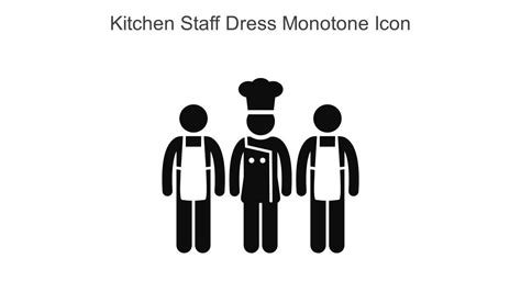 Kitchen Staff Dress Monotone Icon In Powerpoint Pptx Png And Editable