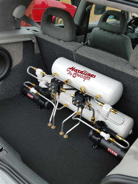 Bmw Air Ride Suspension With Two Air Tanks In The Back Seat